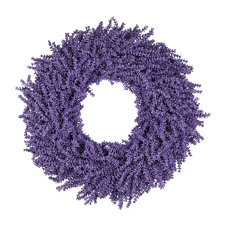 Click here for Northlight 28in Lavender Floral Unlit Wreath  One... prices