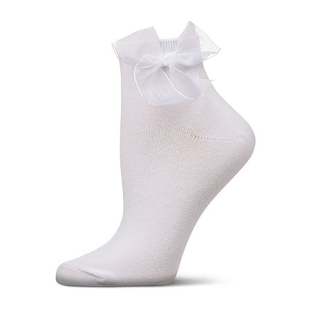 Click here for MeMoi Tulle Bow Womens 1 Pair Quarter Ankle Socks... prices