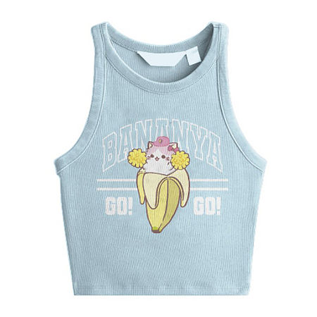 Click here for Bananya Little & Big Kid Girls Crew Neck Sleeveles... prices