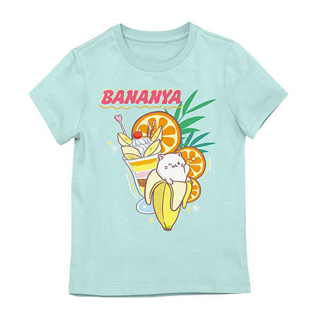 Click here for Bananya Little & Big Kid Girls Crew Neck Short Sle... prices