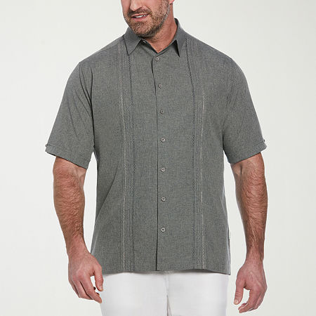 Click here for Cubavera Chambray Geo Embroidery Mens Short Sleeve... prices