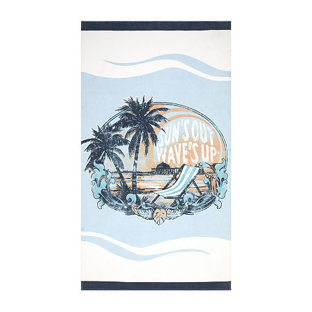 Click here for Izod Suns Out Cotton Beach Towels  70 x 40 - Blue prices