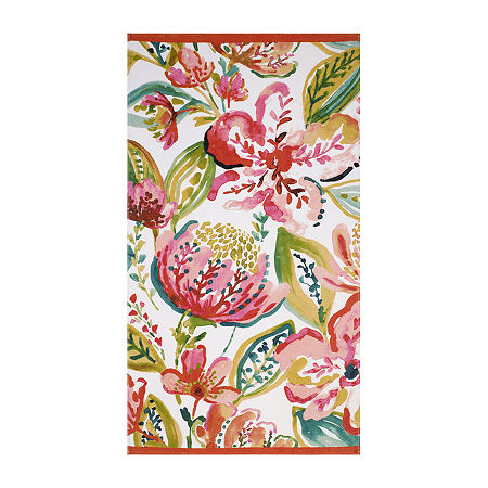 Click here for Nicole Miller Aria Cotton Floral Beach Towel  68 x... prices