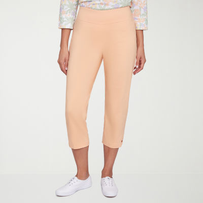 Hearts Of Palm Womens Mid Rise Capri Pants, Color: Light Peach - JCPenney