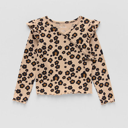Click here for Okie Dokie Toddler & Little Girls V Neck Long Slee... prices