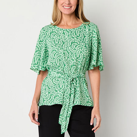 Click here for Liz Claiborne Womens Keyhole Neck Short Sleeve Sat... prices