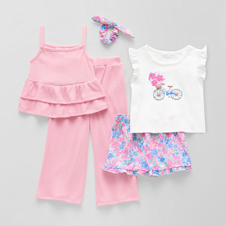 Click here for Btween Toddler Girls 5-pc. Short Set  3t  Pink prices