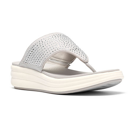 Click here for Clarks Cloudsteppers Womens Drift Jaunt Wedge Sand... prices