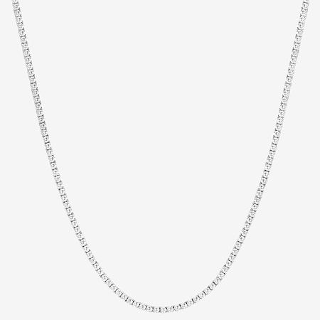 Click here for Womens White Diamond 14K Gold 16 Inch Tennis Neckl... prices