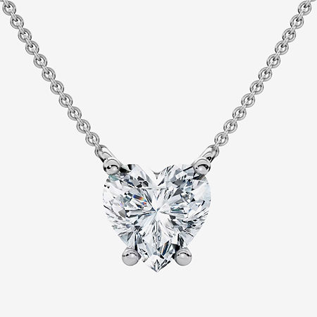 Click here for Womens 3 CT. Lab Grown White Diamond 14K Gold Hear... prices