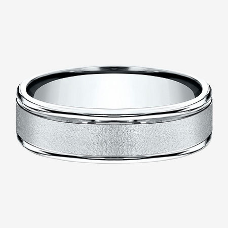 Click here for Mens 10K White Gold 6mm Band  14  White prices