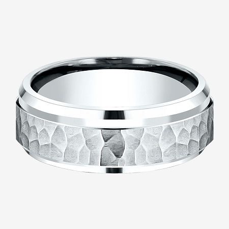 Click here for Mens 10K White Gold 8mm Band  13 1/2  White prices