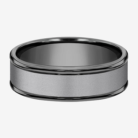 Click here for Mens 7mm Tantalum Dark Grey Powder Coated Wedding... prices