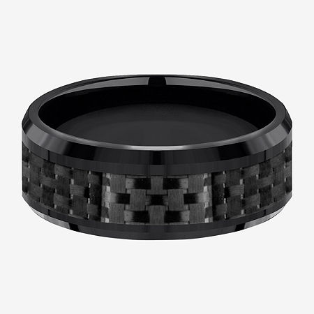 Click here for Mens Black Titanium Carbon Fiber Inlay 8mm Wedding... prices
