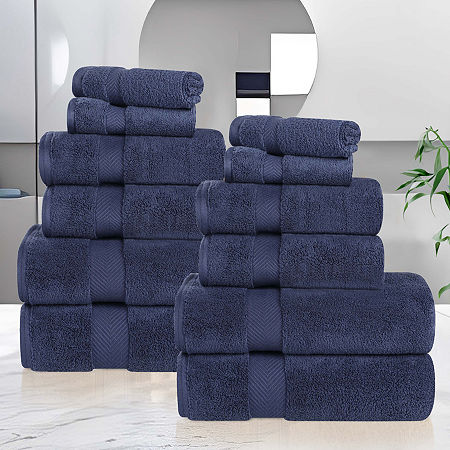 Click here for SUPERIOR Zero Twist Cotton 12pc Chevron Towel Set... prices