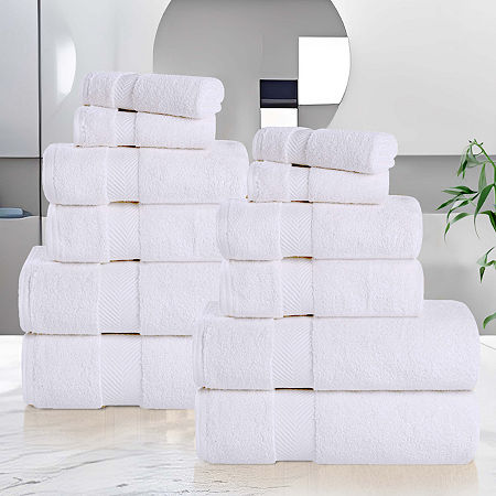 Click here for SUPERIOR Zero Twist Cotton 12pc Chevron Towel Set... prices