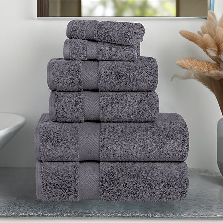 Click here for SUPERIOR Zero Twist Cotton 6pc Chevron Towel Set 6... prices