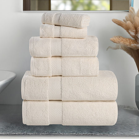 Click here for SUPERIOR Zero Twist Cotton 6pc Chevron Towel Set 6... prices