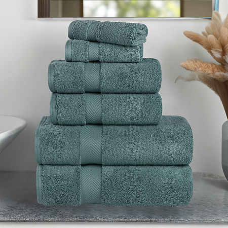 Click here for SUPERIOR Zero Twist Cotton 6pc Chevron Towel Set 6... prices