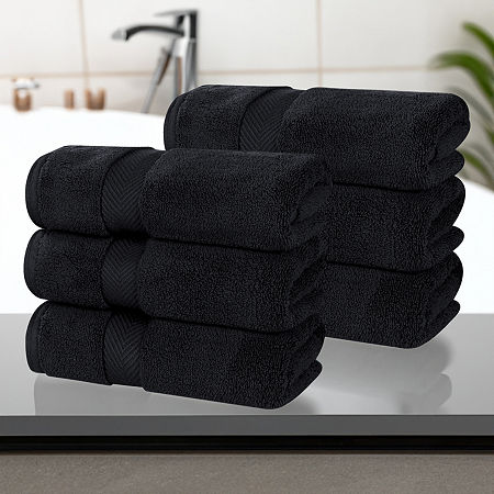 Click here for SUPERIOR Zero Twist Cotton 6pc Chevron Hand Towel... prices