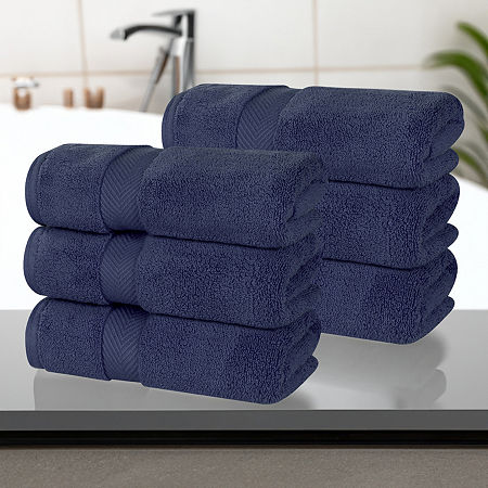 Click here for SUPERIOR Zero Twist Cotton 6pc Chevron Hand Towel... prices