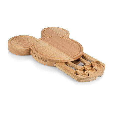 Click here for Picnic Time Mickey Shaped Cheese Board 4-pc. Wood... prices