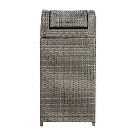 Click here for Wicker Patio Trash Cans  One Size  Gray prices