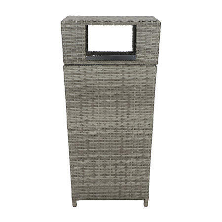 Click here for Patio Wicker Trash Cans  One Size  Gray prices