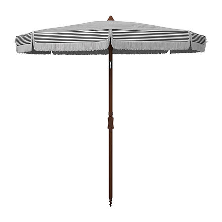 Copen 6.5 Umbrella - White  Black Stripes