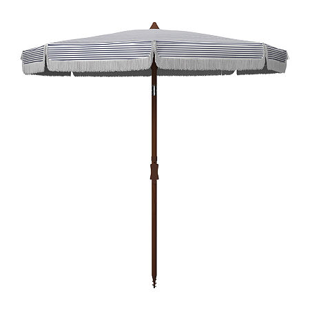 Copen 6.5 Umbrella - White  Navy Stripes