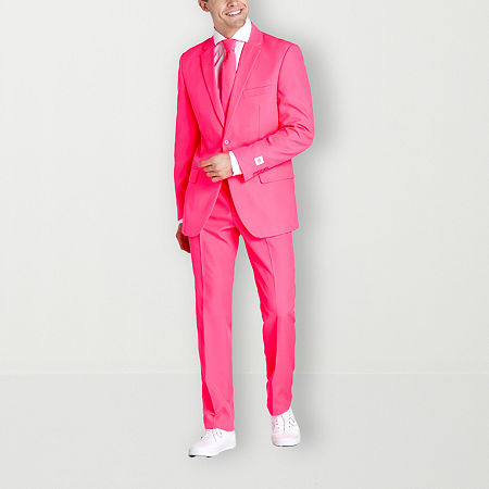 Click here for Opposuits Mens Neon Pink Power Suit Set  36 Regula... prices