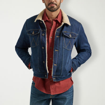 Wrangler® Mens Midweight Sherpa Lined Corduroy Jacket, Color: Dark ...