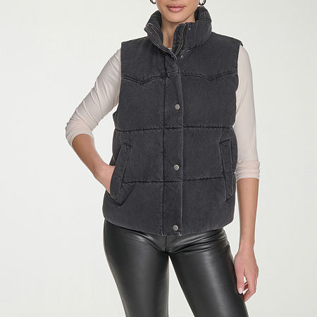 Click here for Levis Womens Denim Midweight Puffer Vest  Large  B... prices