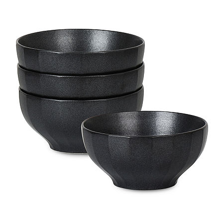 Stone Lain Rio Cereal Bowls  Set of 4 - Black
