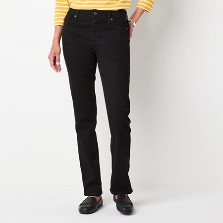 Click here for St. Johns Bay Womens Mid Rise Straight Leg Jean  6... prices
