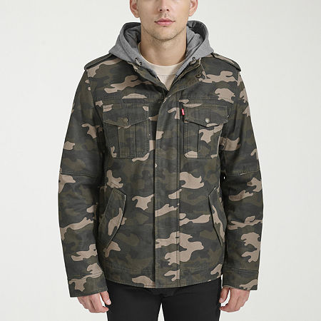 Click here for Levis Mens Hooded Midweight Utility Jacket  Medium... prices
