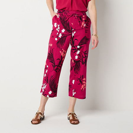 Click here for Liz Claiborne Womens Wide Leg Mid Rise Loose Fit P... prices