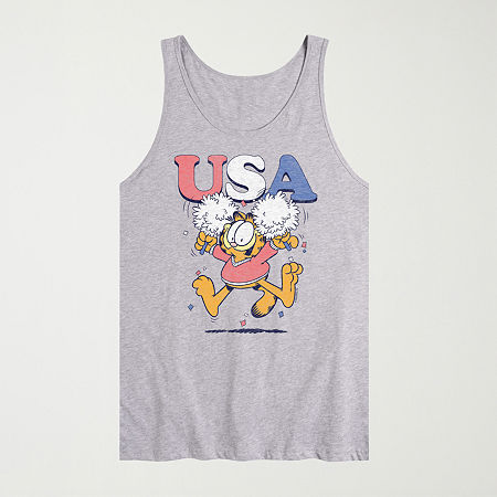 Click here for Airwaves Mens Garfield Usa Cheer Sleeveless Graphi... prices