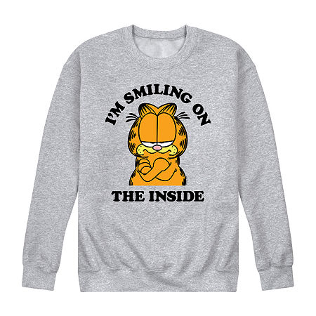 Click here for Mens Long Sleeve Garfield Sweatshirt  Small  Gray prices