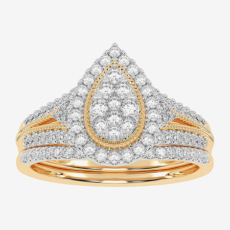 Click here for Womens 1/2 CT. T.W. Natural White Diamond 10K Whit... prices