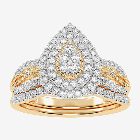 Click here for Womens 1/2 CT. T.W. Natural White Diamond 10K Whit... prices