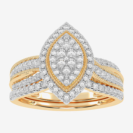 Click here for Womens 1/2 CT. T.W. Natural White Diamond 10K Whit... prices