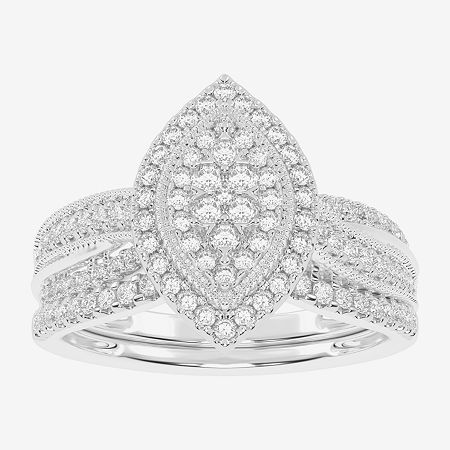 Click here for Womens 1/2 CT. T.W. Natural White Diamond 10K Whit... prices