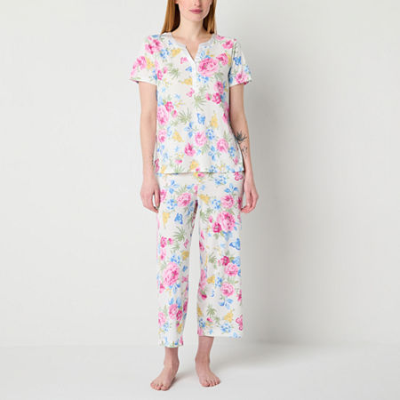 Click here for Adonna Womens Round Neck Short Sleeve 2-pc. Pajama... prices