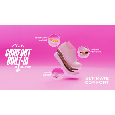 Clarks Bayla Skip Womens Round Closed Toe Block Heel Pumps, Color ...