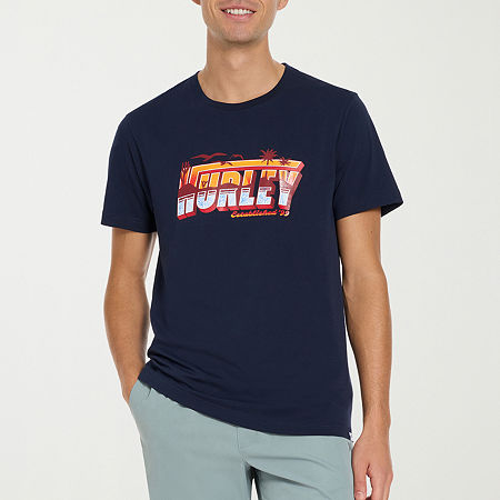 Click here for Hurley Mens Crew Neck Short Sleeve Regular Fit Gra... prices