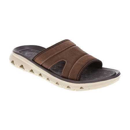 Click here for Dockers Mens Luis Slide Sandals  8 Medium  Brown prices