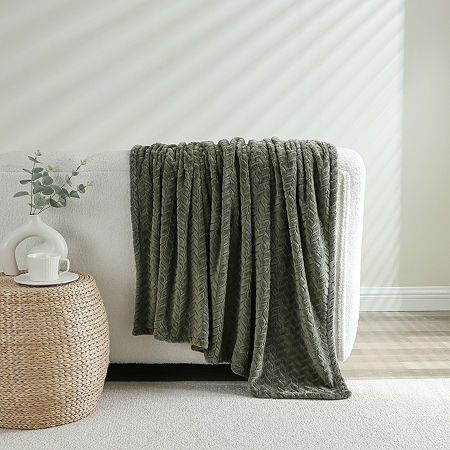Click here for Echo Plush Throw  One Size  Green prices
