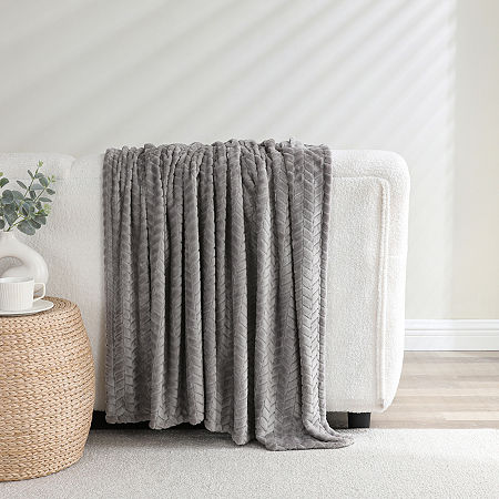 Click here for Echo Plush Throw  One Size  Silver prices