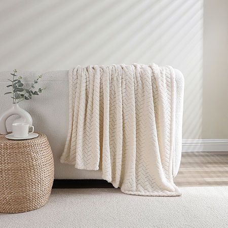 Click here for Echo Plush Throw  One Size  Beige prices